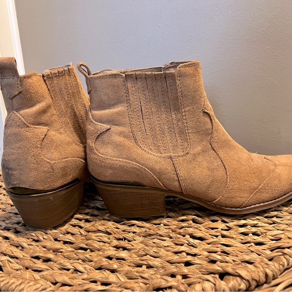 Shoes | Tan Suede Booties | Poshmark